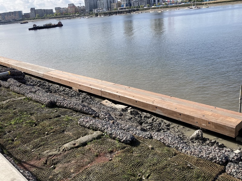 Ekki Fenders and Sheet Piling Capping Beam Panels | Ecochoice